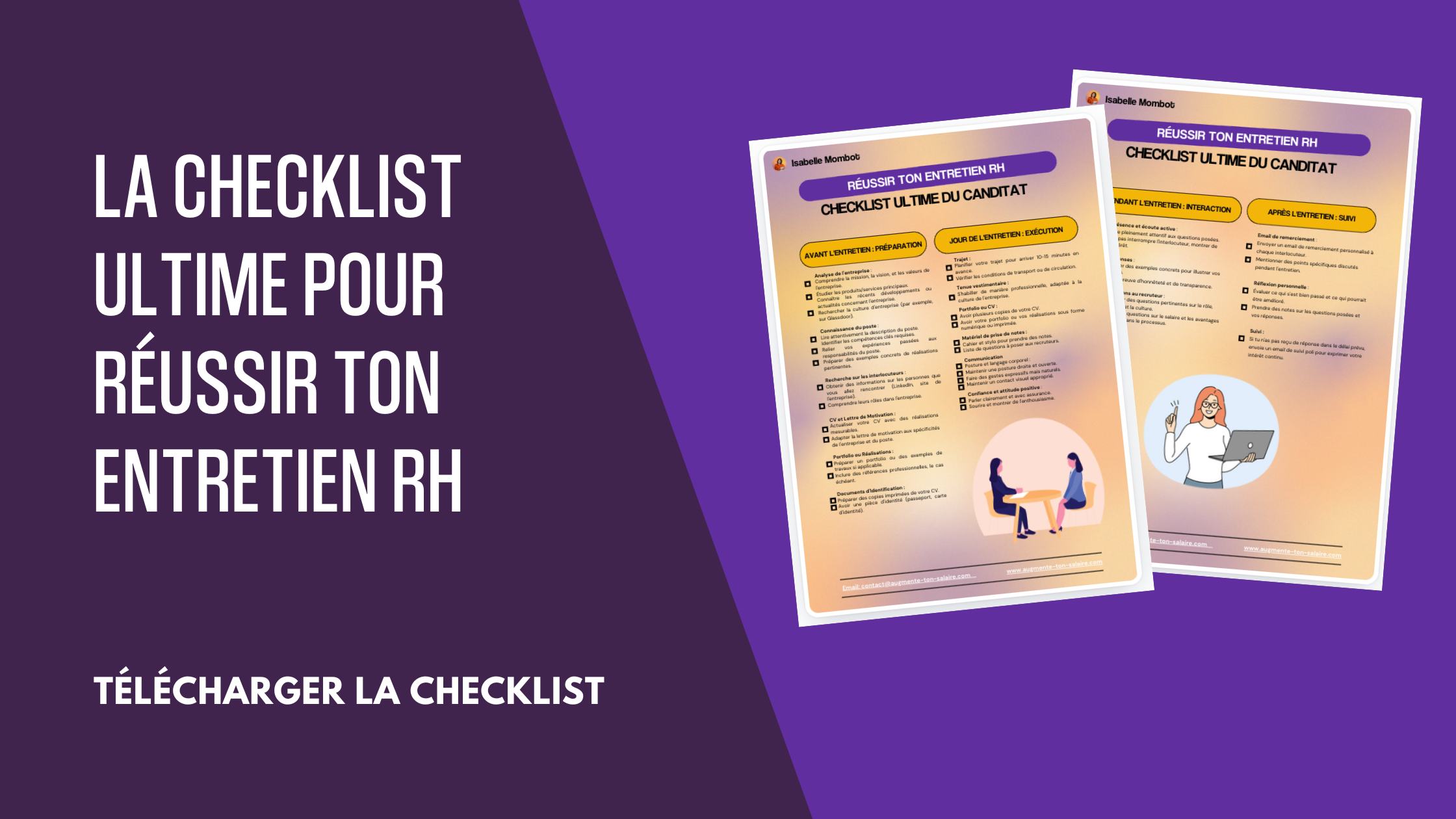 La checklist ULTIME pour préparer ton entretien RH - Augmente Ton Salaire